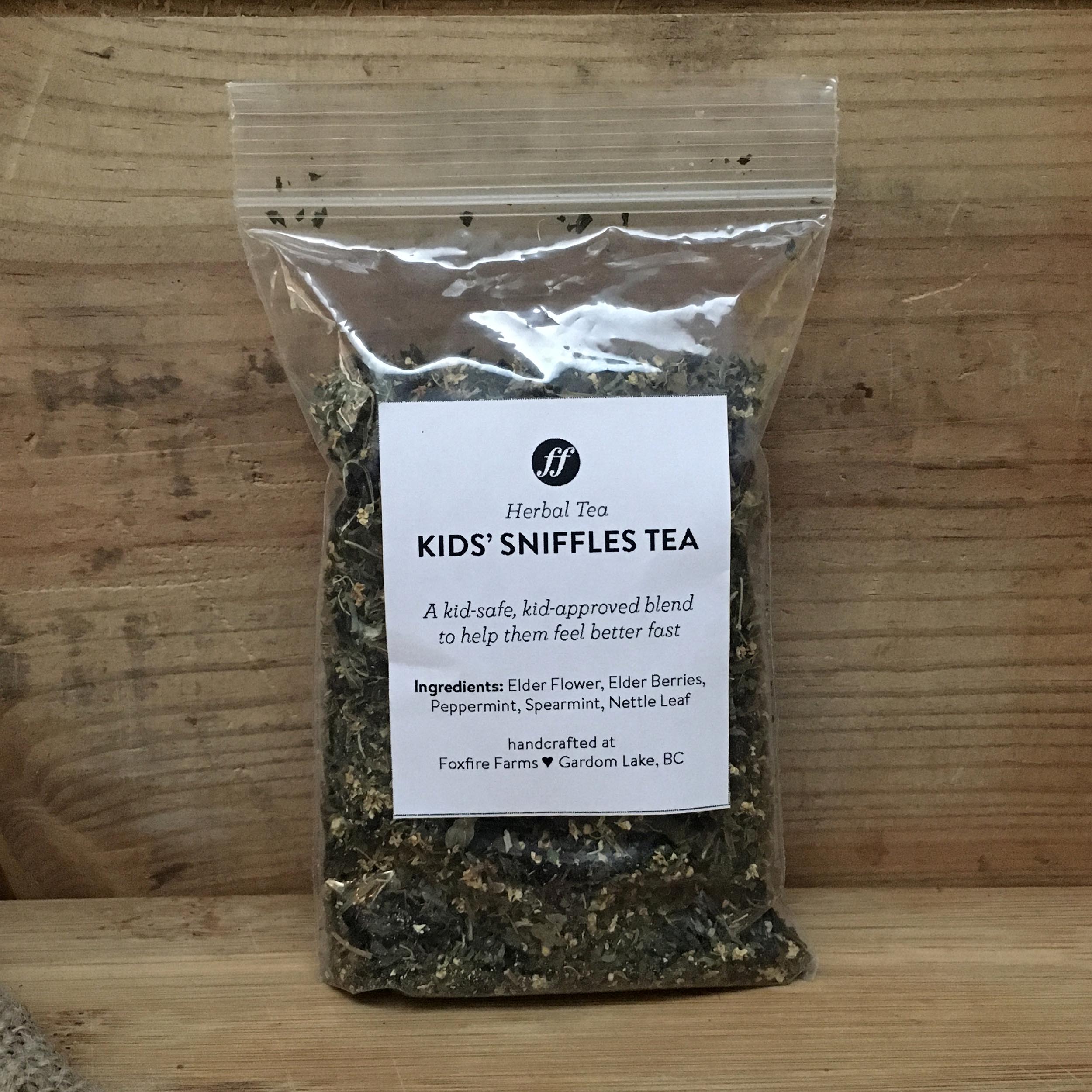 Herbal Tea - KIDS' SNIFFLES blend - Foxfire Farms: Local, Natural ...